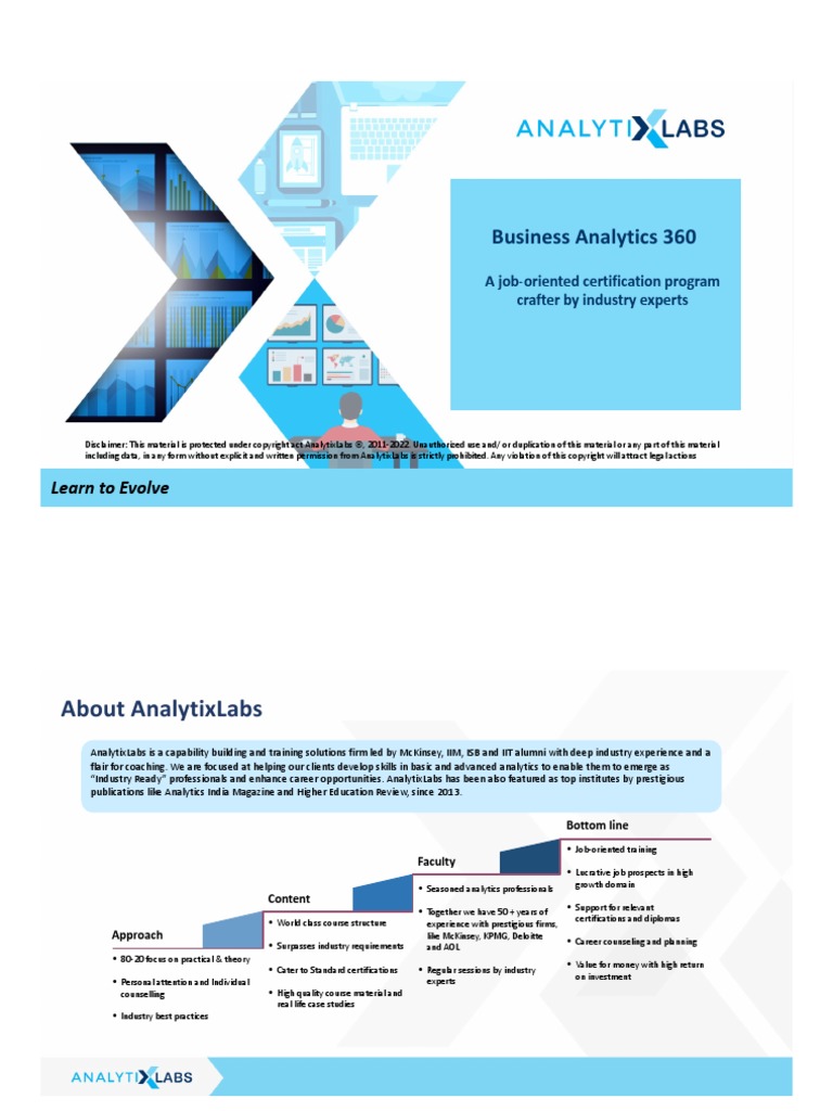 Analytixlabs Business Analytics 360 1648535324057 Pdf Regression Analysis Analytics