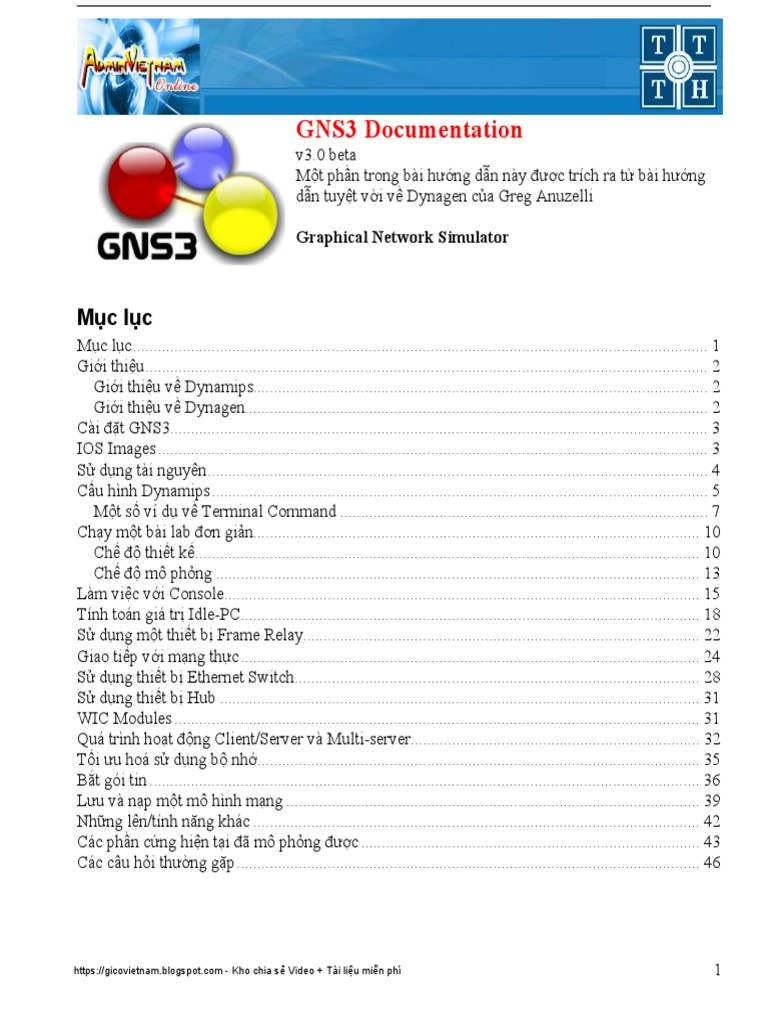 Huong Dan Su Dung GNS3 | PDF