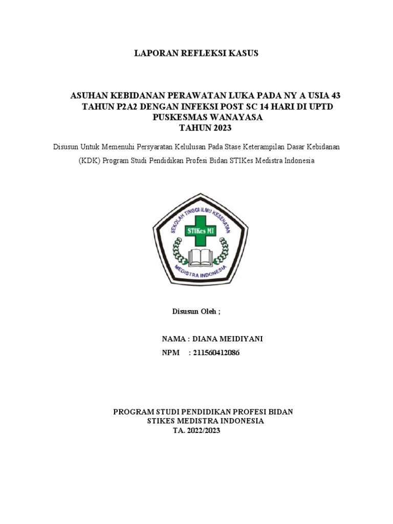 Perawatan Luka Infeksi Post SC Ny. A | PDF