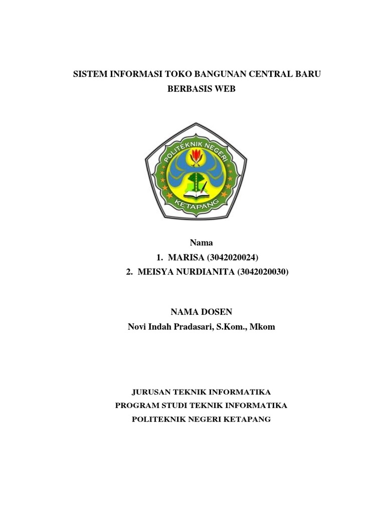 Sistem Informasi Toko Bangunan | PDF | Komputer