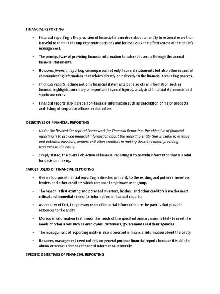 Financial Reporting | PDF | Financial Statement | Accounting