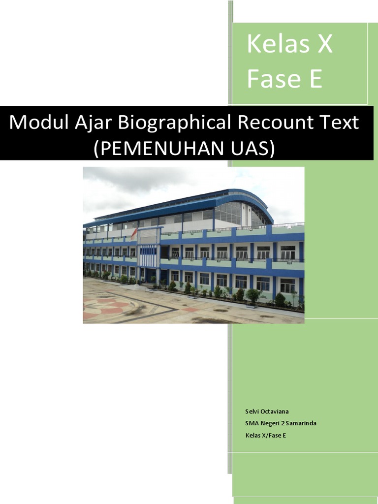 UAS - Selvi Octaviana - Modul Ajar Kelas X Fase E | PDF | Karier & Perkembangan