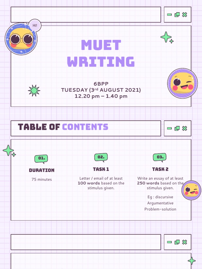 Muet Writing Introduction | PDF | Essays | Understanding