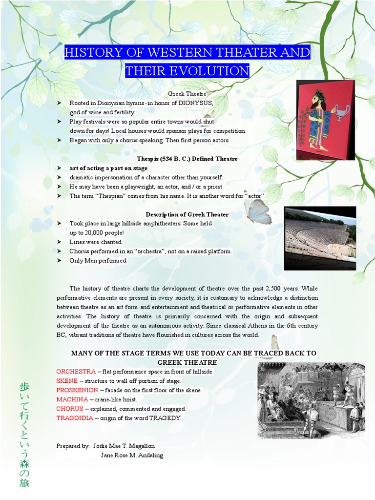 History of Western Theater and Their Evolution | PDF