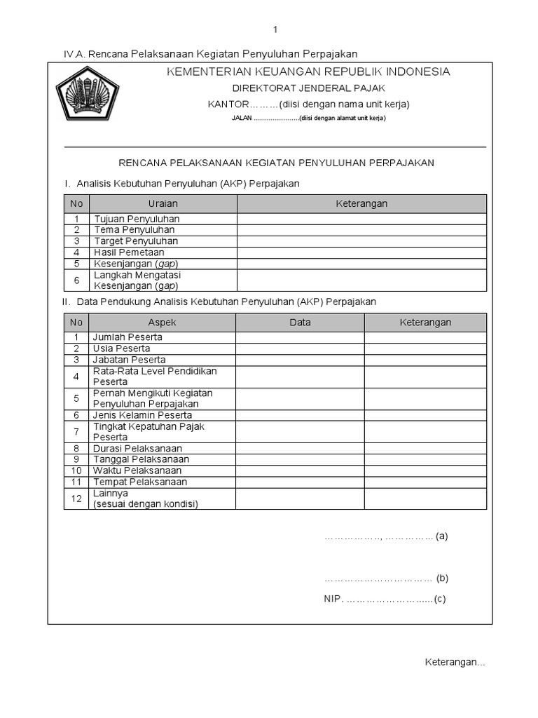 Lampiran A (AKP) | PDF