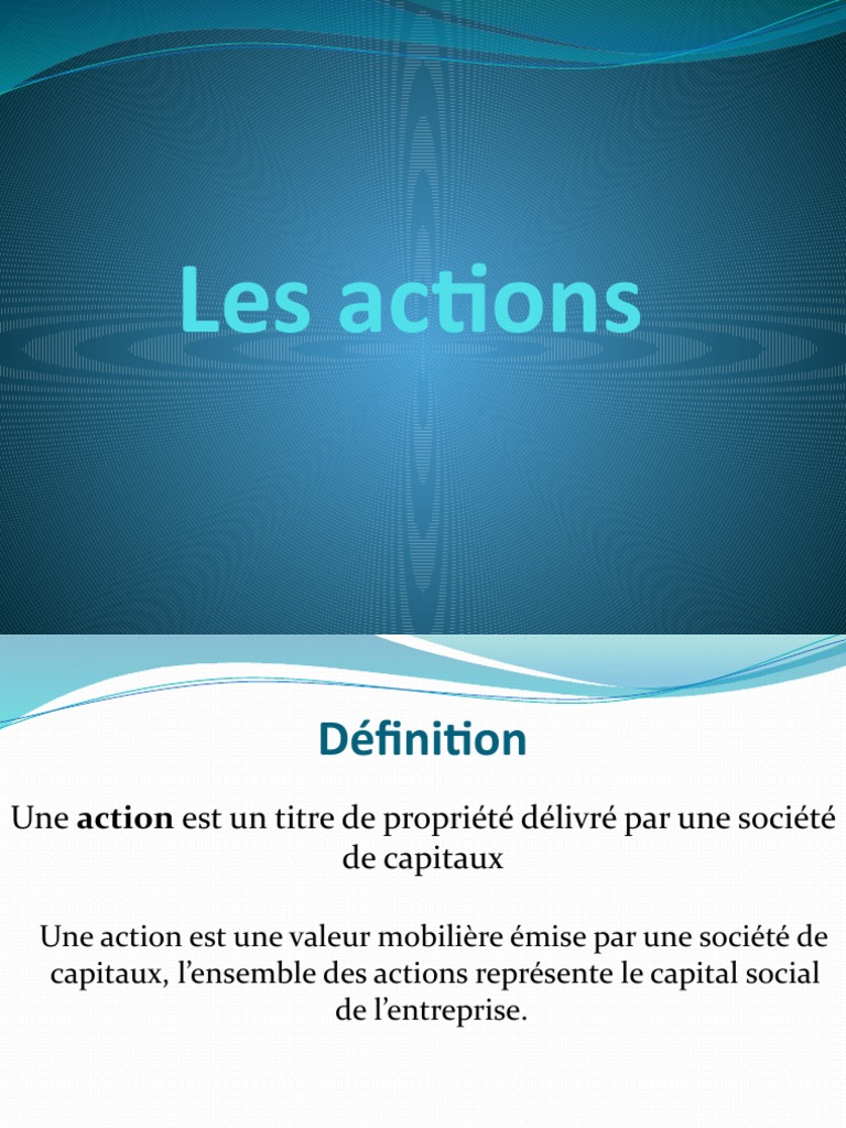Comprendre les actions et leurs droits | PDF | Action (Finance) | Dividende