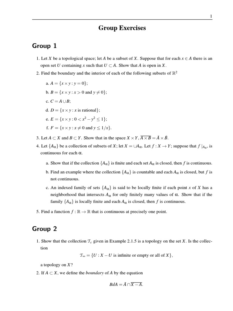 Exercises | Download Free PDF | Continuous Function | Mathematical Objects