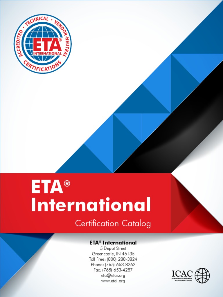 ETA Certification Booklet | PDF | Professional Certification