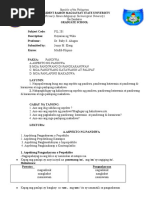 Banghay NG Panlaping Kabilaan at Laguhan | PDF