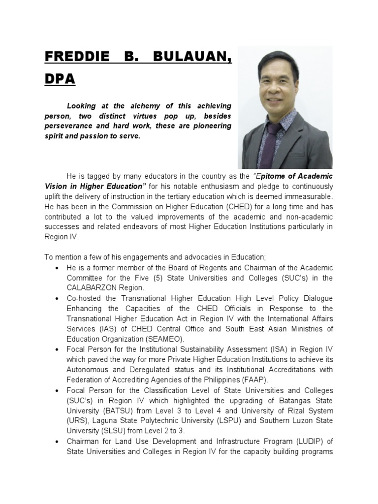 Bulauan | PDF | Higher Education