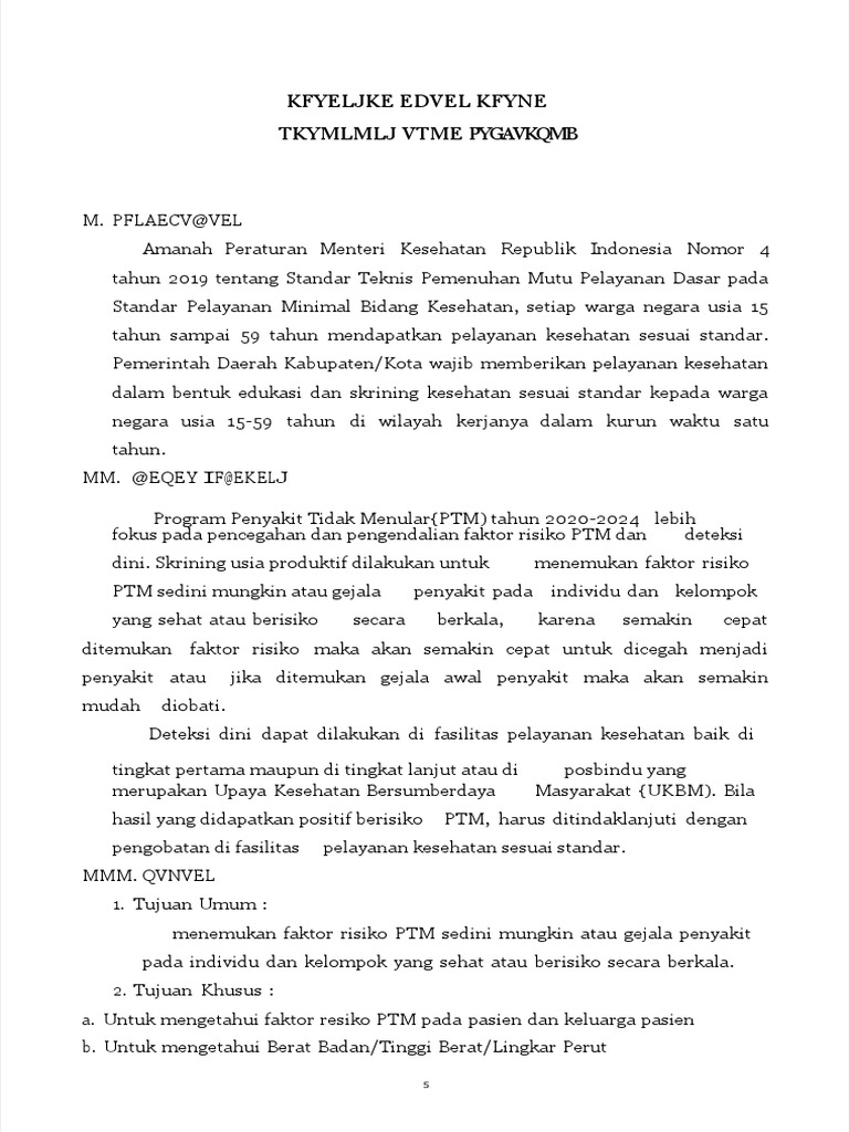 PDF Kak Skrining Usia Produktif 2021 | PDF
