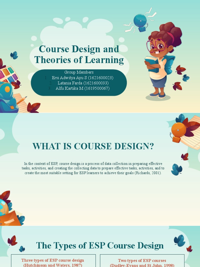ESP Course Design - Group 1 | PDF | Learning | Learning Theory (Education)
