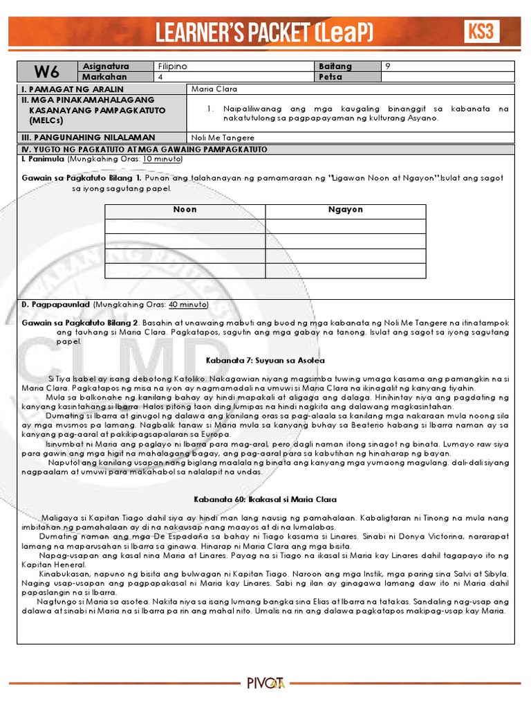 Q4 Filipino 9 Week6 | PDF