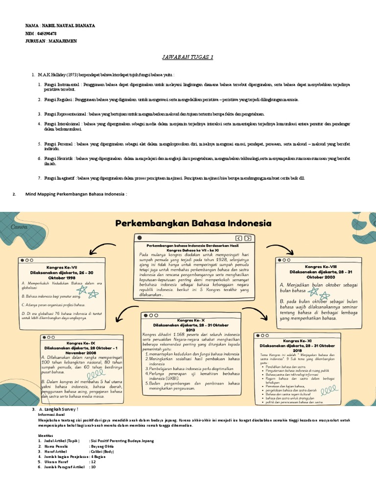 Tugas Bahasa Indoneisa Nabil Dianata. | PDF