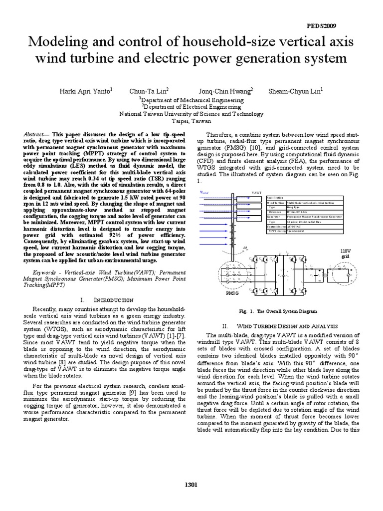 IEEE Paper On The Wind Access Trubine | PDF | Wind Turbine | Power Inverter
