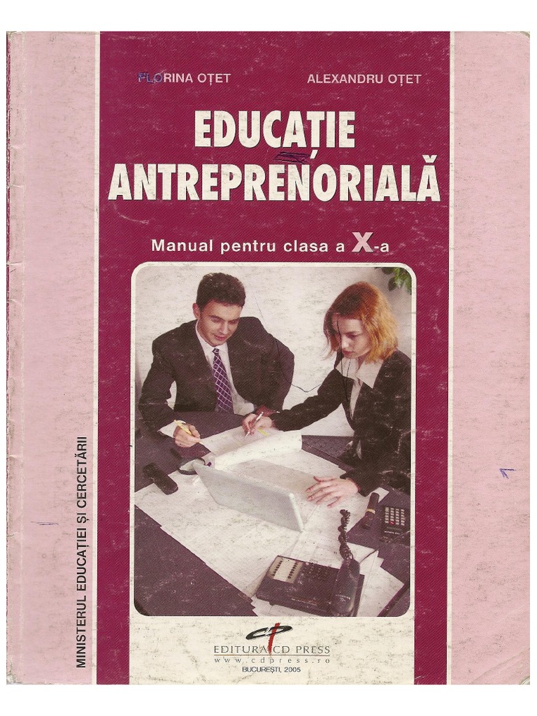 Mnaual CD Press Educatie Antreprenoriala CL A X A PDF | PDF