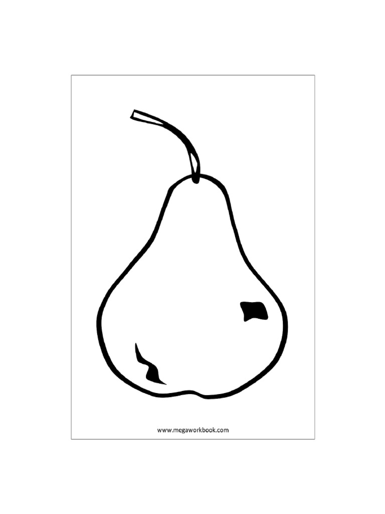 Coloring Sheet Pear | PDF