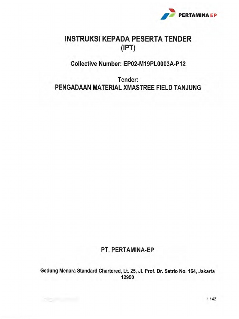 IPT Tender EP02-M19PL0003A-P12 | PDF