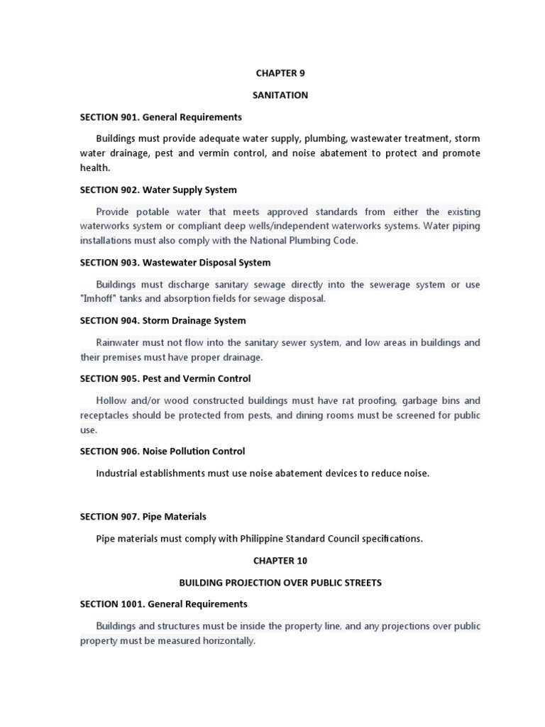 Chapter 9 of NBCP | PDF | Plumbing | Sanitation