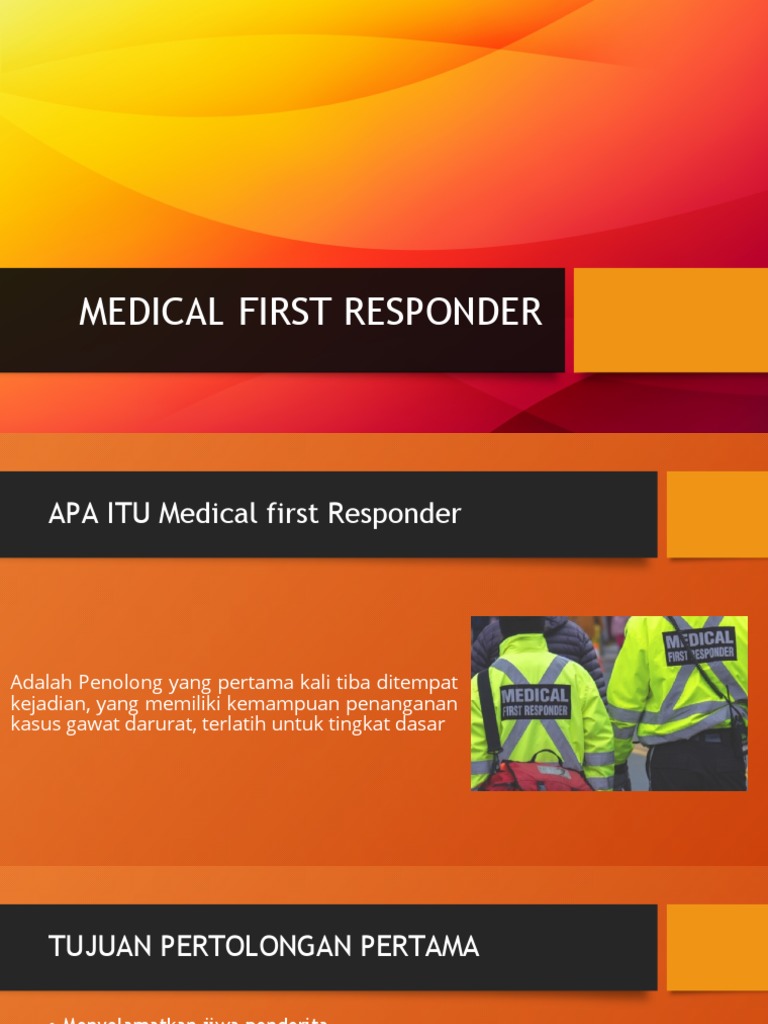 Medical First Responder | PDF
