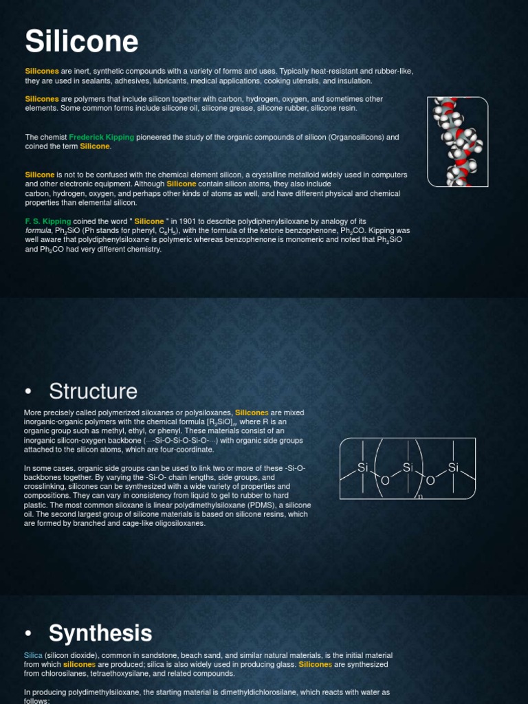 Overview of Silicone Compounds and Uses | PDF | Silicone | Polymers