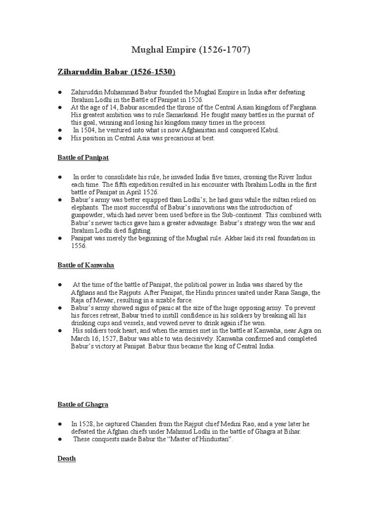 Mughal Empire | PDF | Mughal Empire