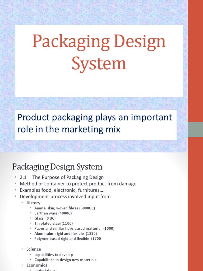 FUR633 Topic 2 - Product Packaging Plays An Important Role in The Marketing Mix | PDF | Cargo ...