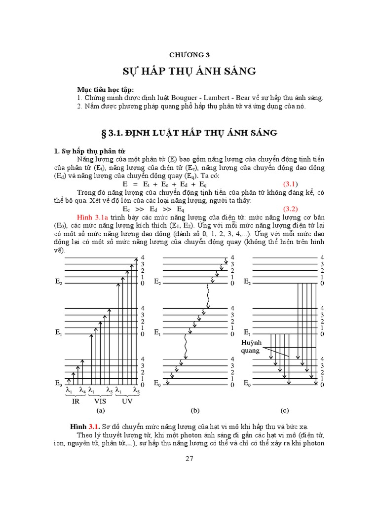 3.chuong 3 Hap Thu Anh Sang | PDF