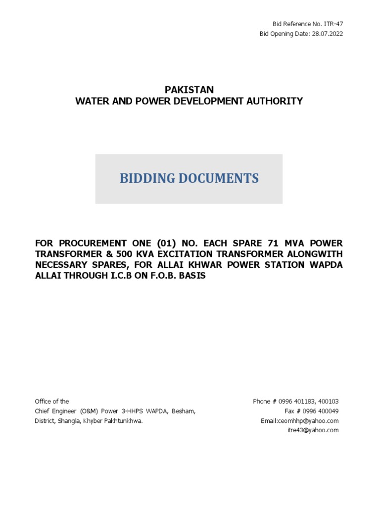 Bidding Documents | PDF | Joint Venture | Prices