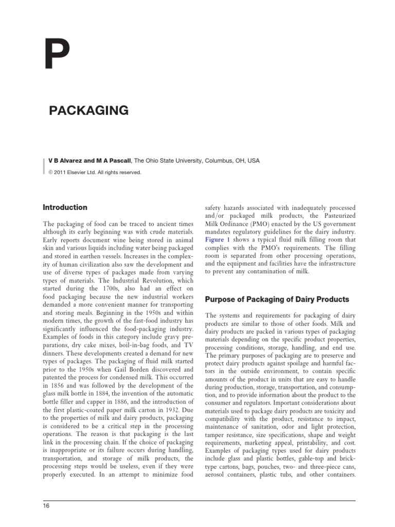 Packing | PDF | Milk | Polyethylene