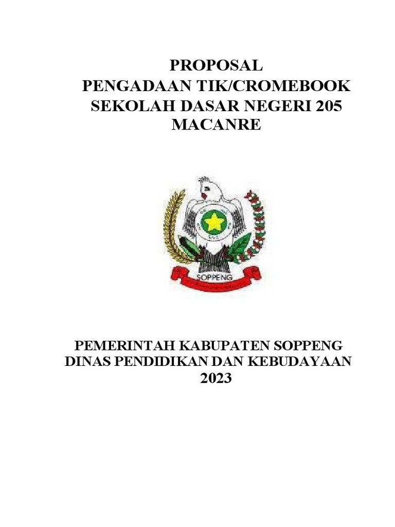 Proposal Pengadaan Tik (Chromebook) | PDF