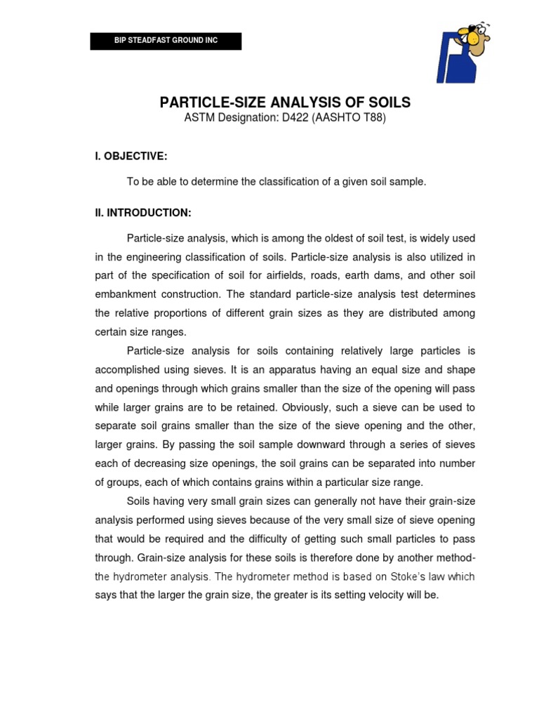 1Particle-Size Analysis of Soil | Download Free PDF | Particle Size Distribution | Applied And ...