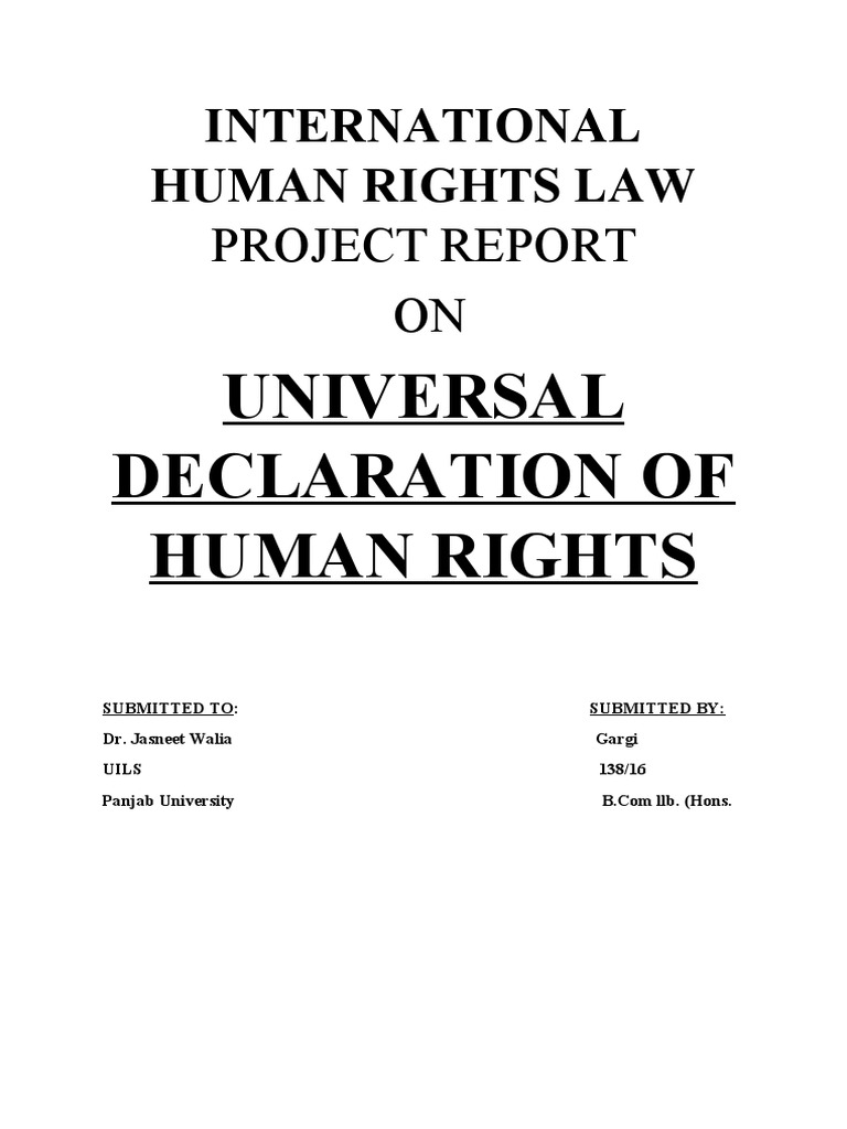 UDHR | PDF | Human Rights | International Law