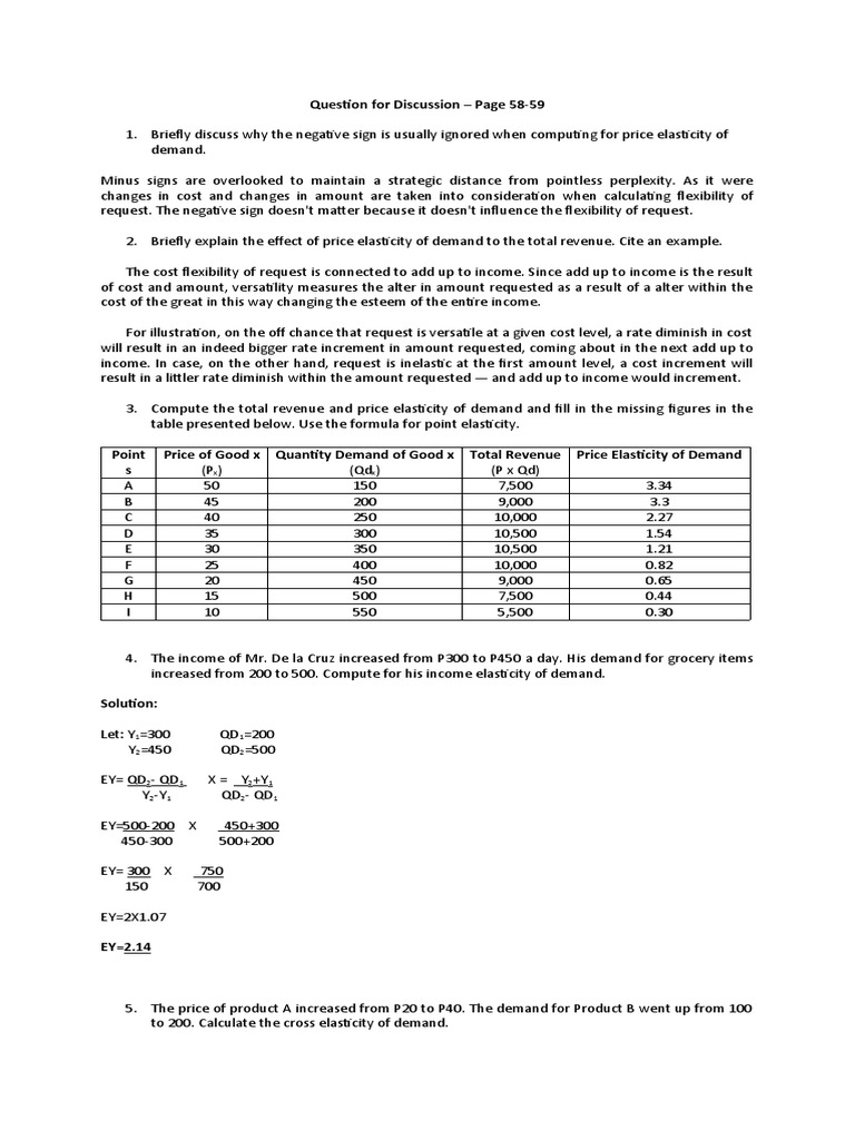 CHPTR 4 | PDF | Price Elasticity Of Demand | Demand