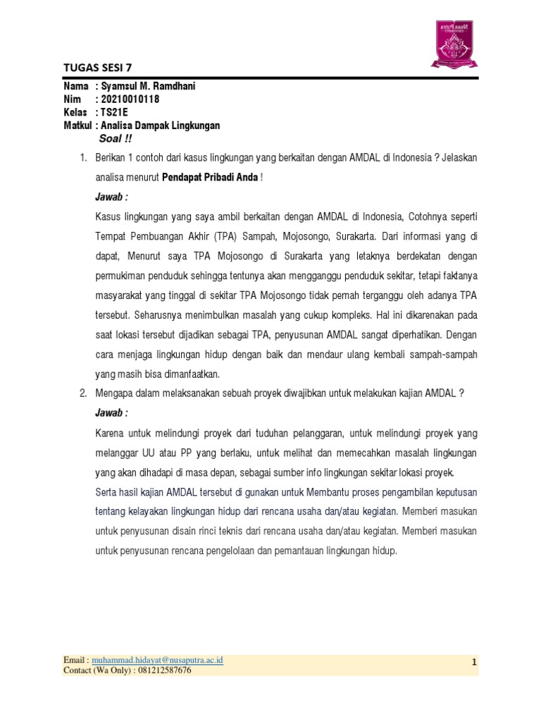 Dokumen Amdal | PDF