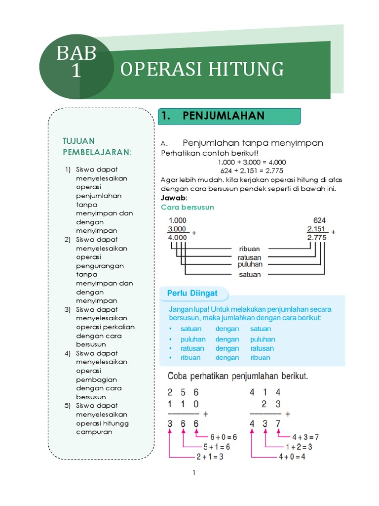 Modul MTK Kelas 3 | PDF