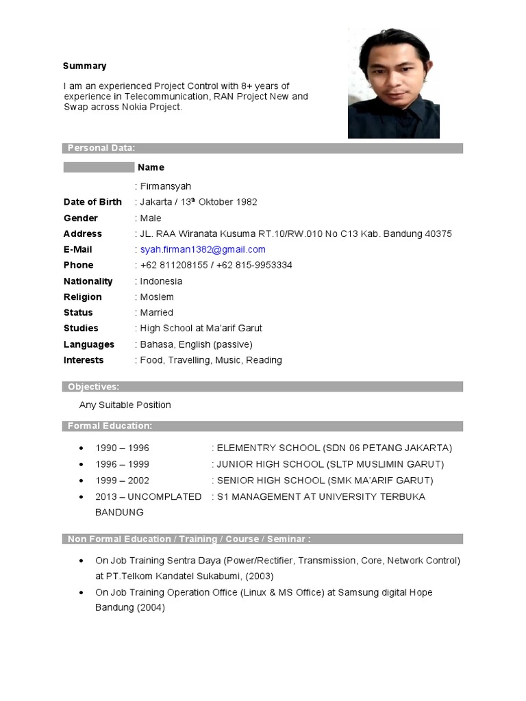 Curriculum Vitae | PDF | Project Management | Computer Networking
