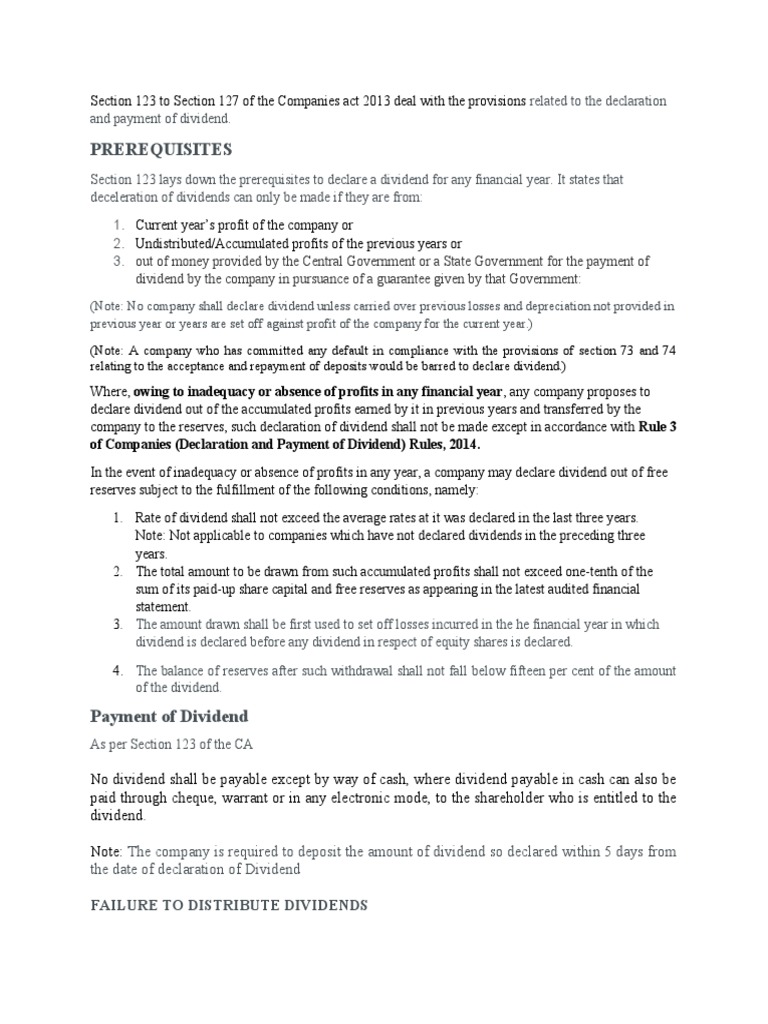 Declaration of Dividends | PDF | Dividend | Investing
