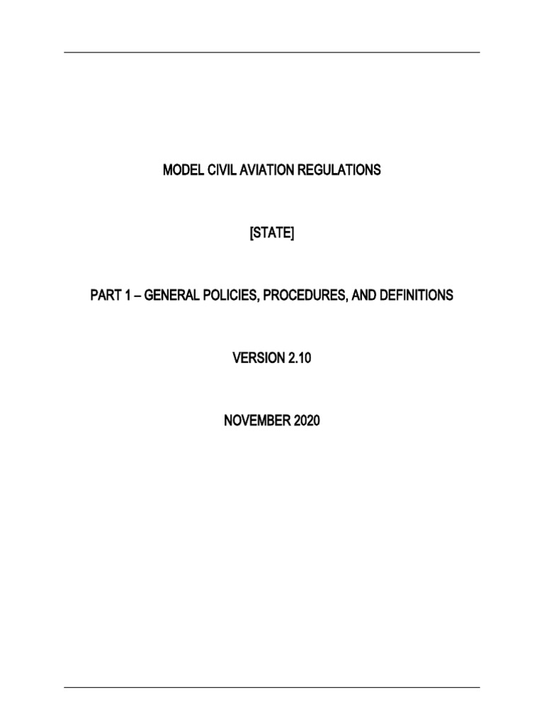 01 Mcar Part-1 and IS v2.10 | PDF | Air Traffic Control | Aircraft
