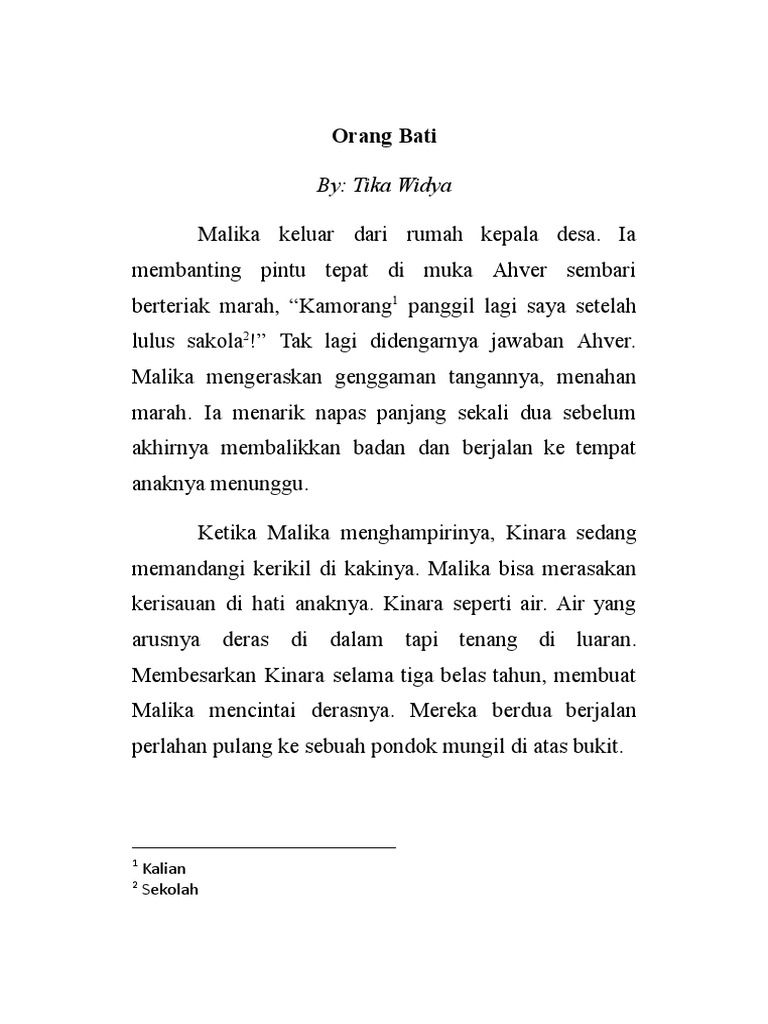 Orang Bati - Tika Widya | PDF