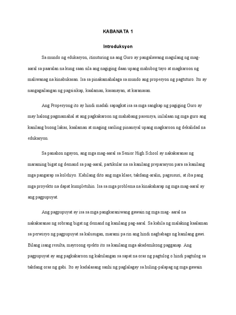 Pagbasa at Pagsusuri Research | PDF