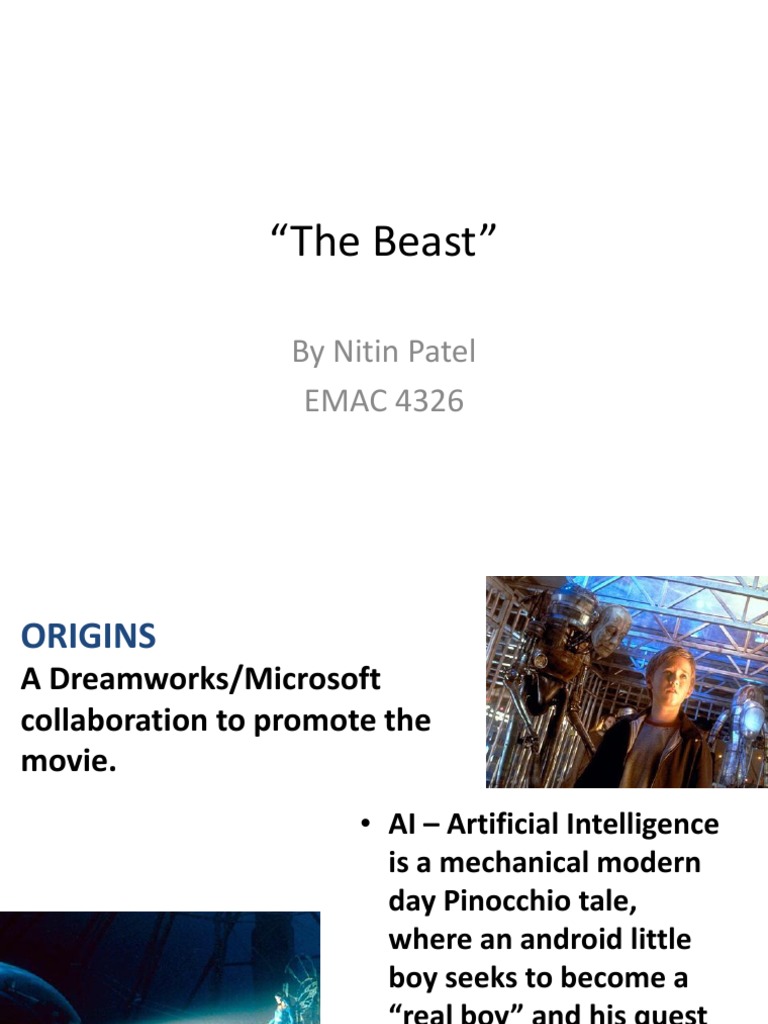 The Beast ARG Presentation 10.2.08 | PDF | Leisure | Computing And ...