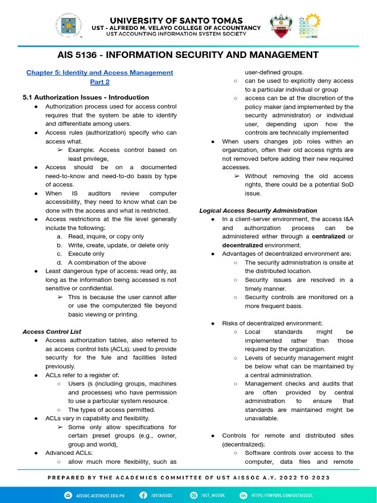 Ism Reviewer | PDF | Security | Computer Security