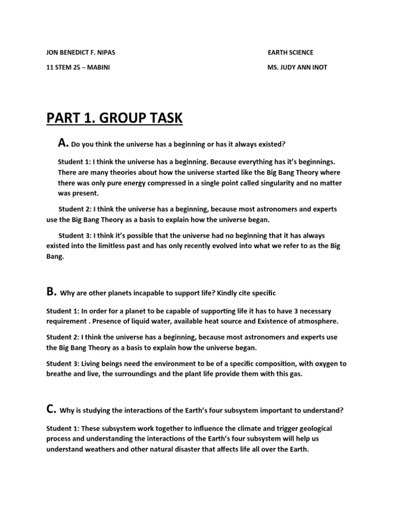 1q-Performance Task 1-Nipas | PDF | Universe | Planets