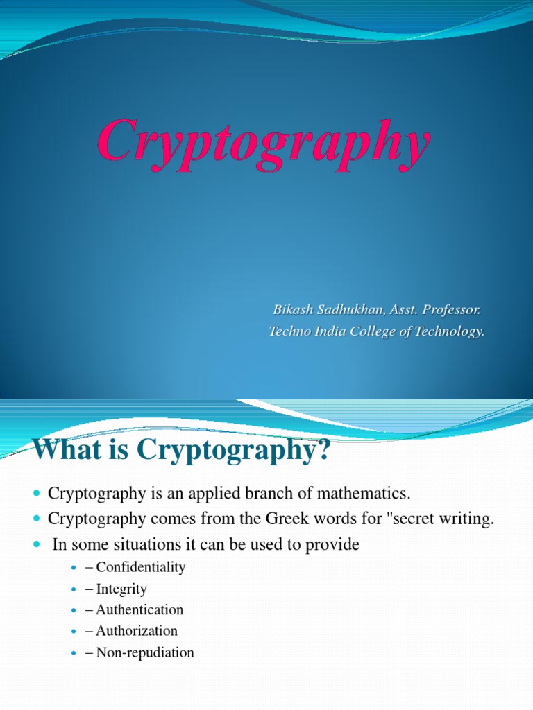Cryptography | PDF | Cryptography | Computer Network Cryptography | PDF | Cryptography | Computer Network