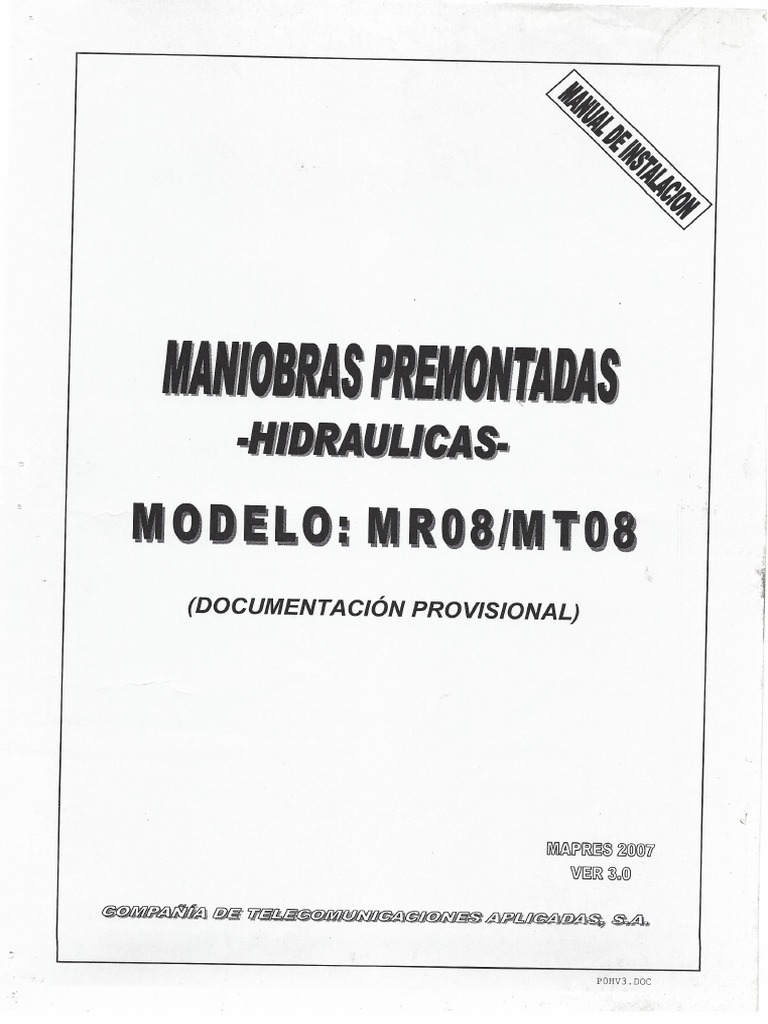 Cta Modelo Mr08-1 | PDF