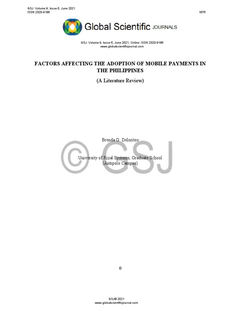 Mobile Payments Adoption in the Philippines | PDF | Credit Card ...