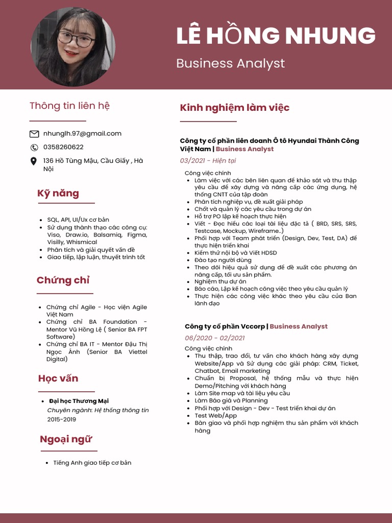 (Cvba) - Lê H NG Nhung | PDF