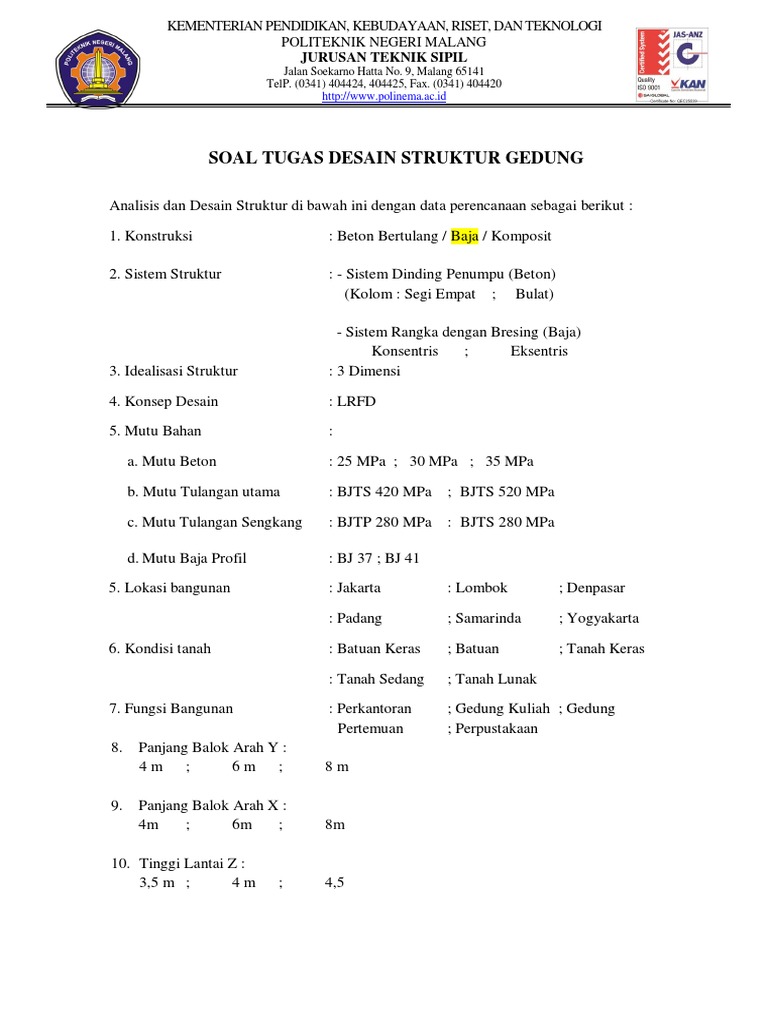 Soal Tugas Besar DSG | PDF