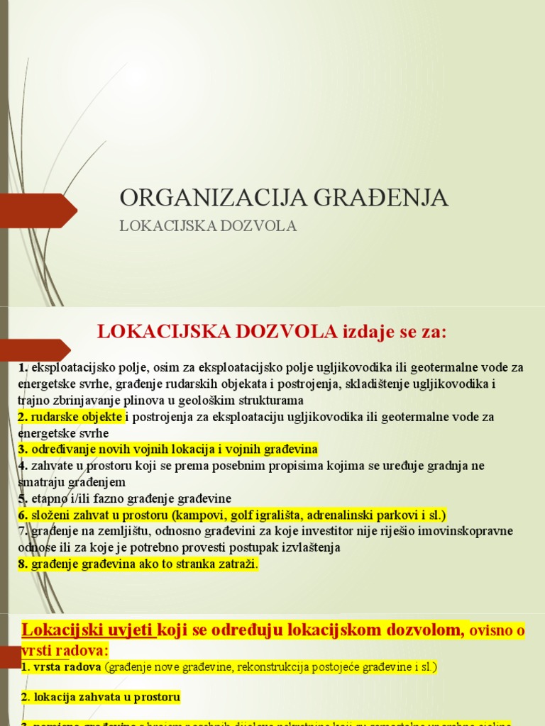 05 - Lokacijska Dozvola | PDF